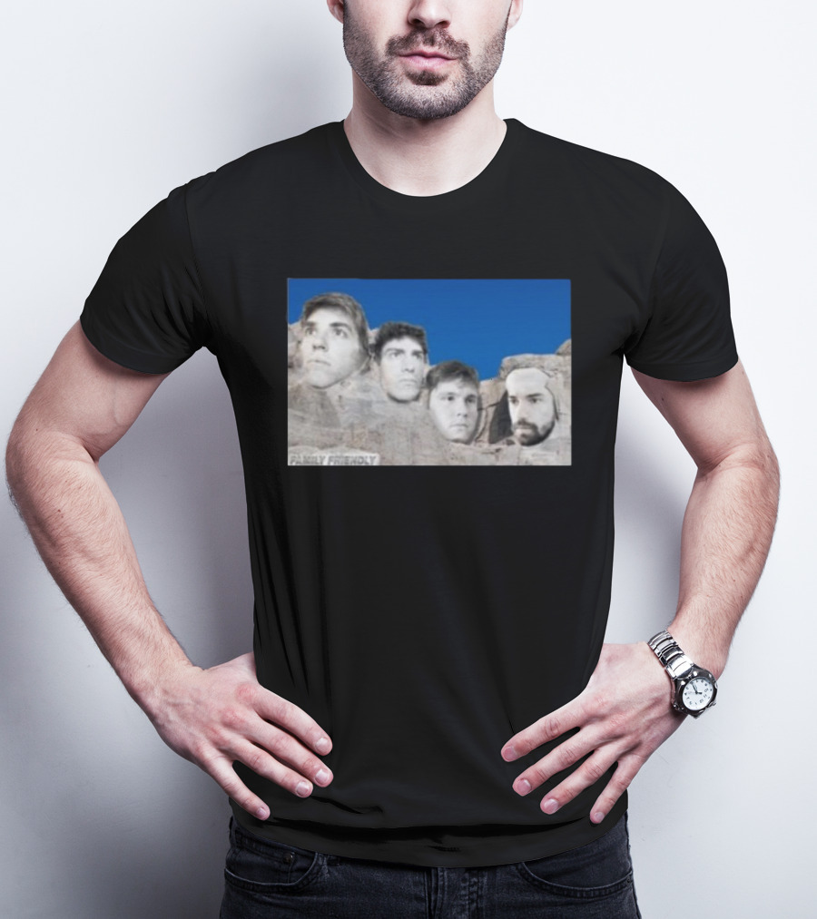 Family Friendly Mt. Rushmore Faces T-Shirt