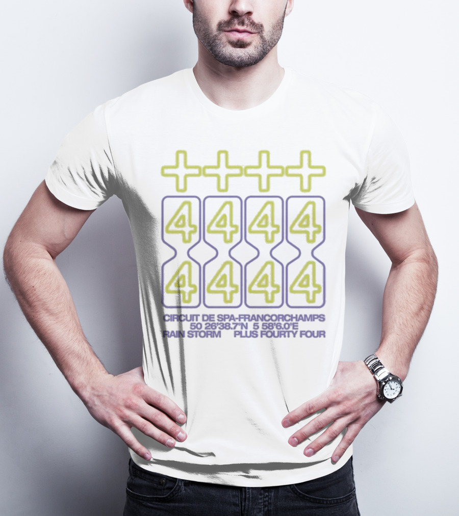 Plus Fourty Four Circuit De Spa-Francorchamps Rain Storm T-Shirt