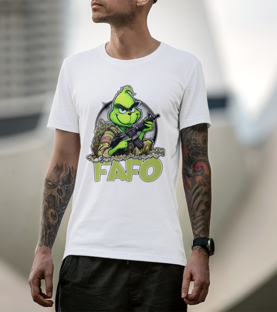 Grinch Fafo Military Christmas Special Edition T-Shirt