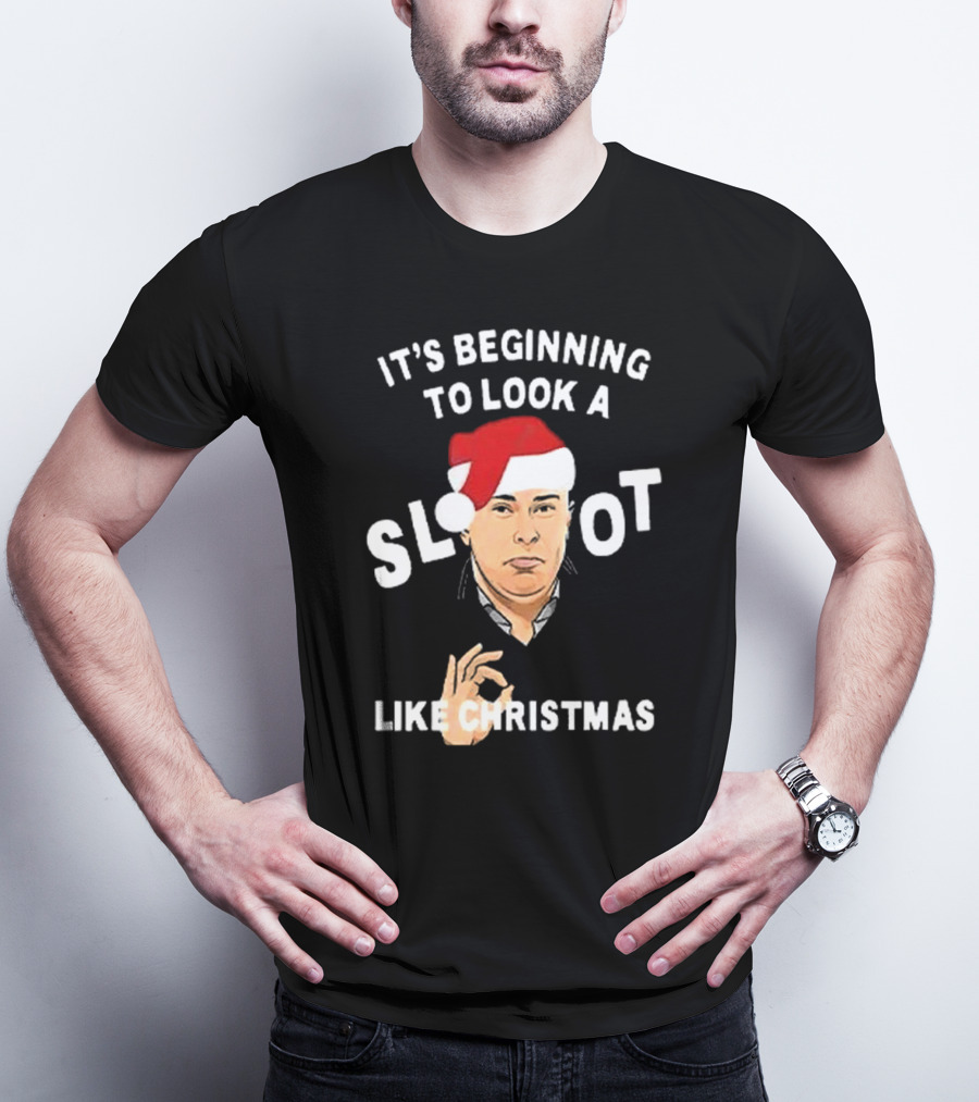 It's Beginning To Look A Slot Like Christmas Arne Slot Liverpool T-Shirt