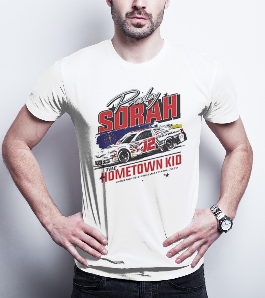 Presley Sorah The Hometown Kid Car 12 Indianapolis Raceway Park T-Shirt