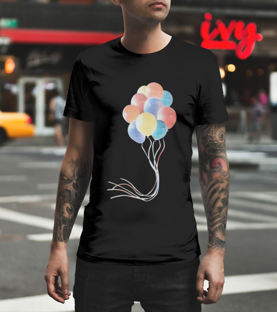Pleasing X JW Anderson Multicolored Bunch Of Balloons Collection T-Shirt