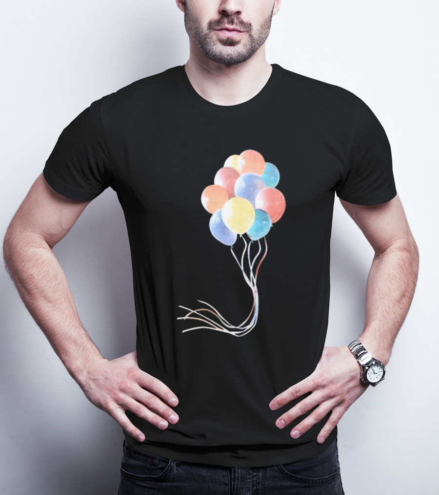 Pleasing X JW Anderson Multicolored Bunch Of Balloons Collection T-Shirt