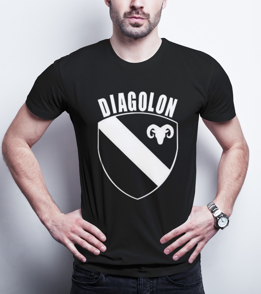 DIAGOLON Shield Emblem With Ram Head T-Shirt