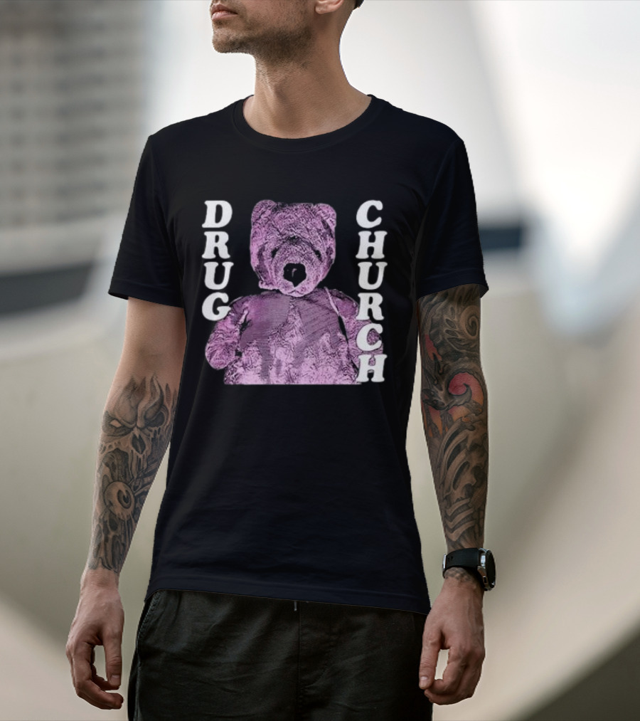 Drug Church Purple Teddy Bear T-Shirt