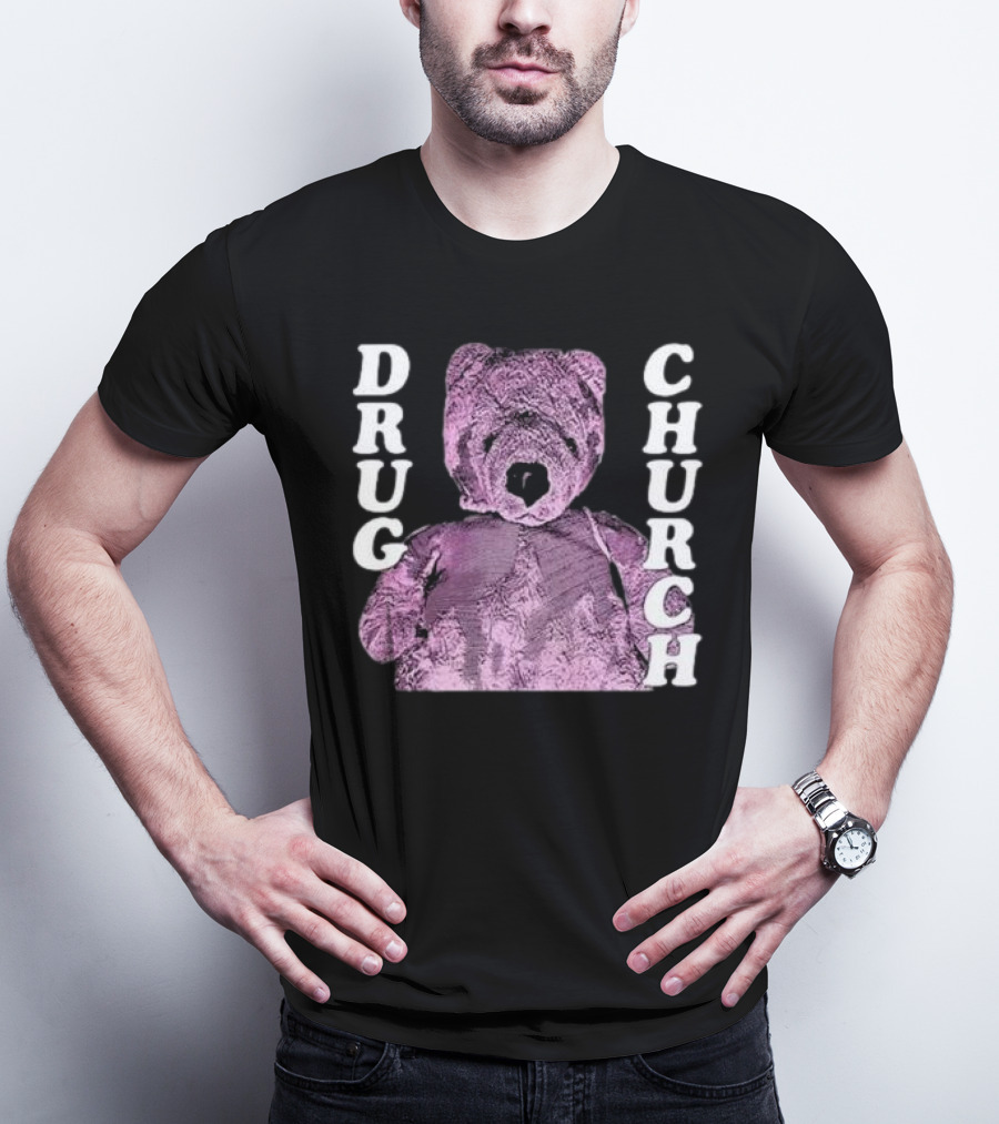 Drug Church Purple Teddy Bear T-Shirt