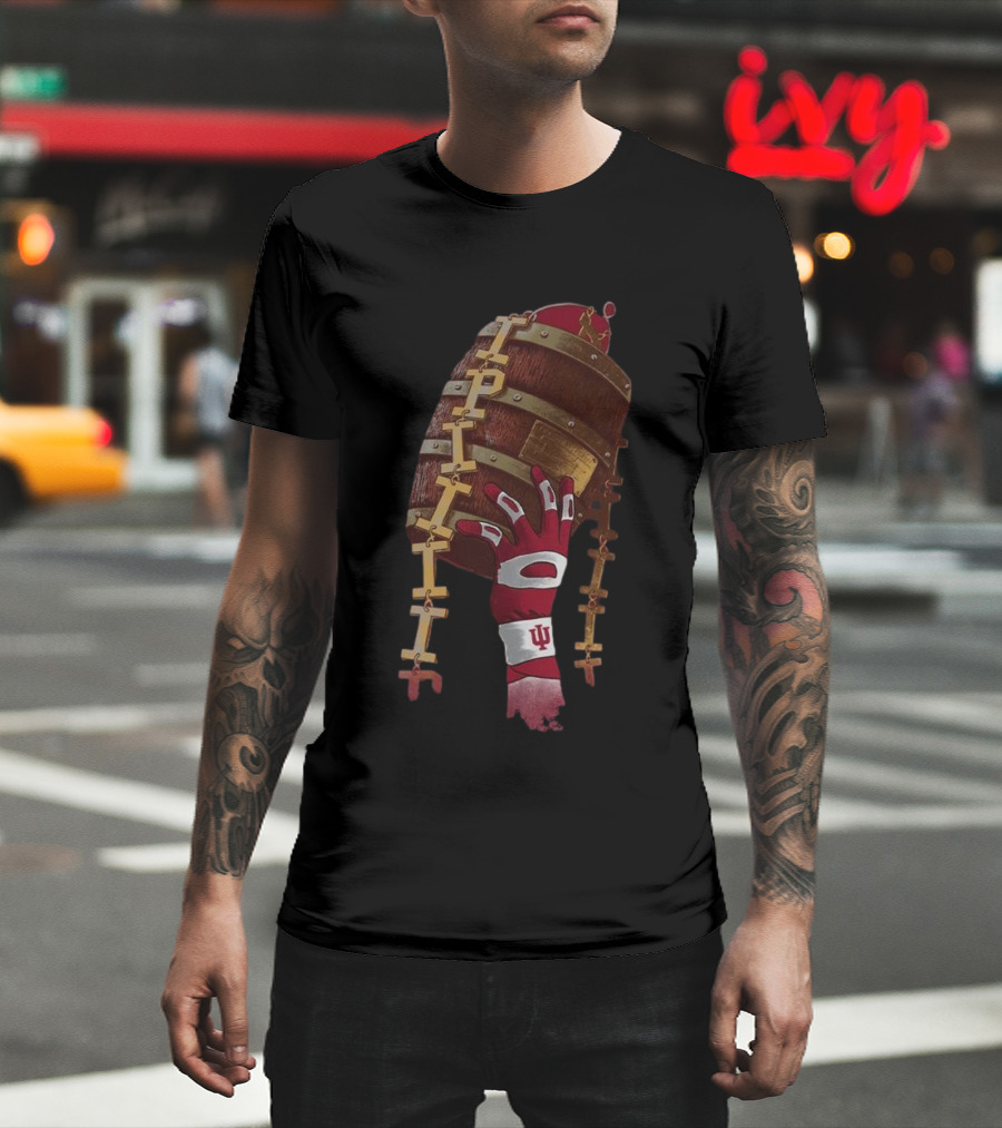 Indiana Hoosiers Old Oaken Bucket Victory Symbol Crimson T-Shirt