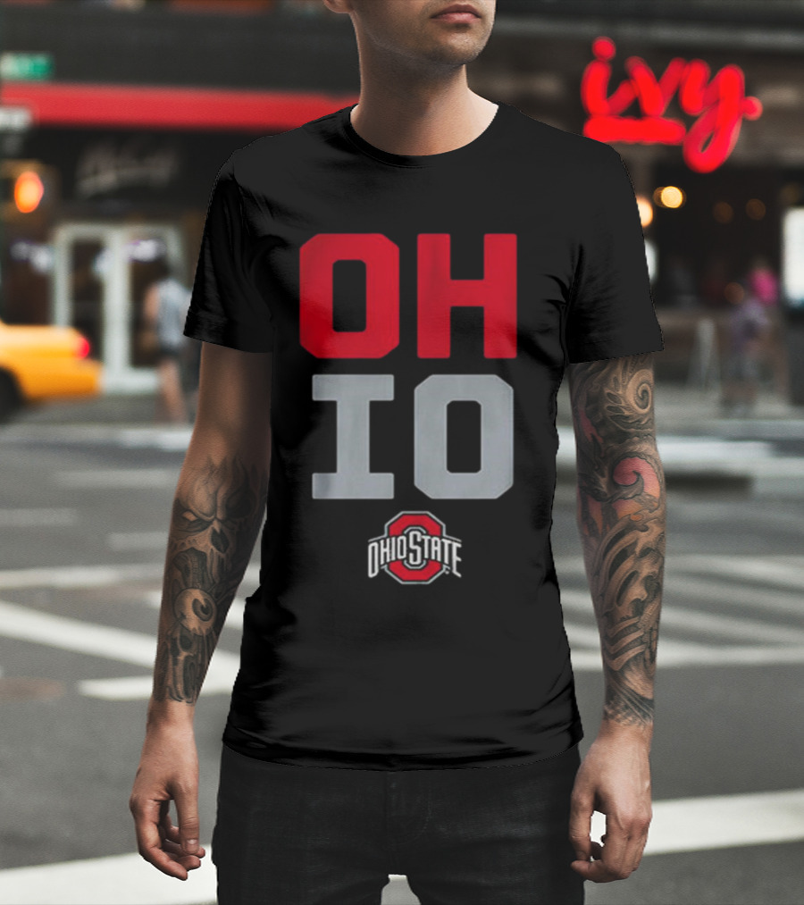 Ohio State OH-IO Slogan With Ohio State University T-Shirt