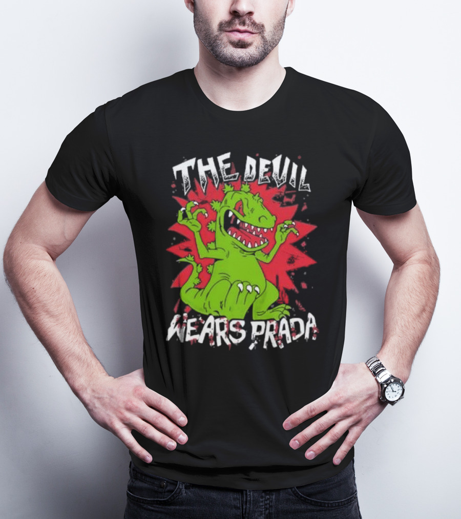 The Devil Wears Prada Reptar Rugrats Crossover T-Shirt