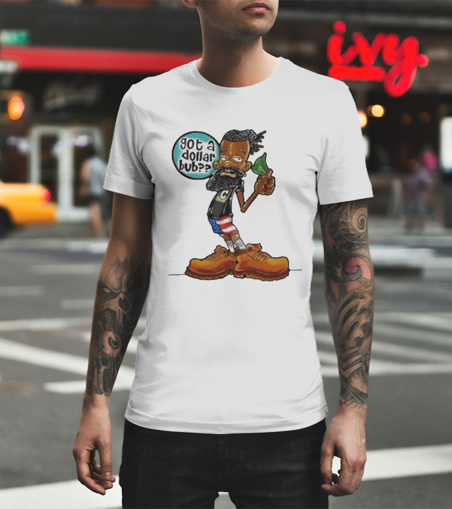Damon Darling Got A Dollar Bub Character With Funky Style And Patriotic Colors T-Shirt