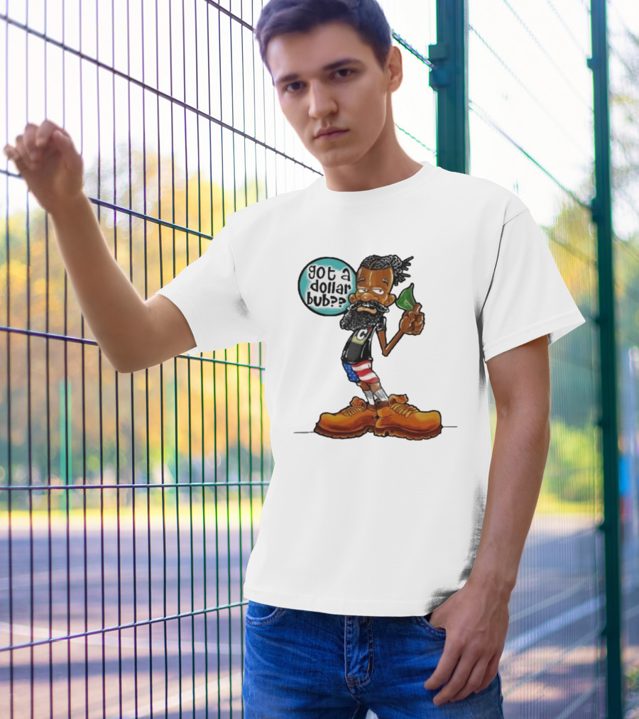 Damon Darling Got A Dollar Bub Character With Funky Style And Patriotic Colors T-Shirt