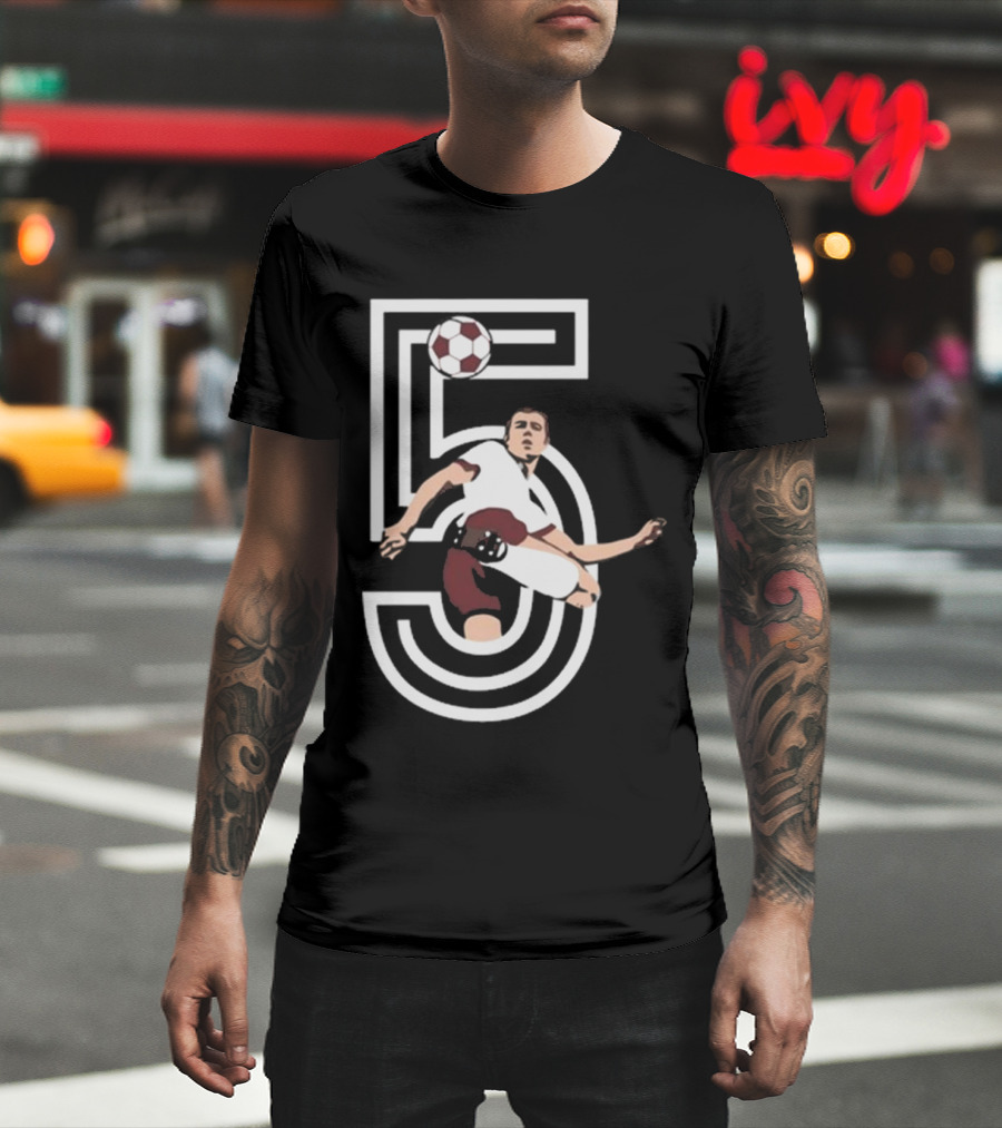 Der Kaiser Franz Beckenbauer Iconic Number 5 Soccer Legend T-Shirt