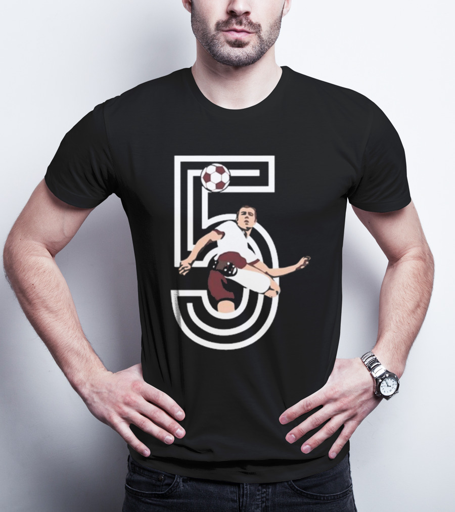 Der Kaiser Franz Beckenbauer Iconic Number 5 Soccer Legend T-Shirt