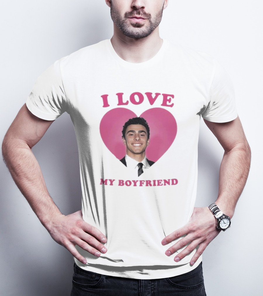 I Love My Boyfriend Luigi Mangione Heart T-Shirt