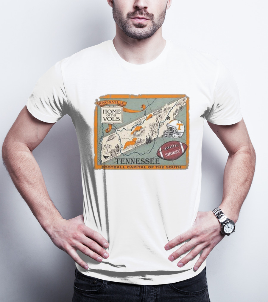 Tennessee Knoxville Home Of The Vols Football Capital Of The South Smokey T-Shirt