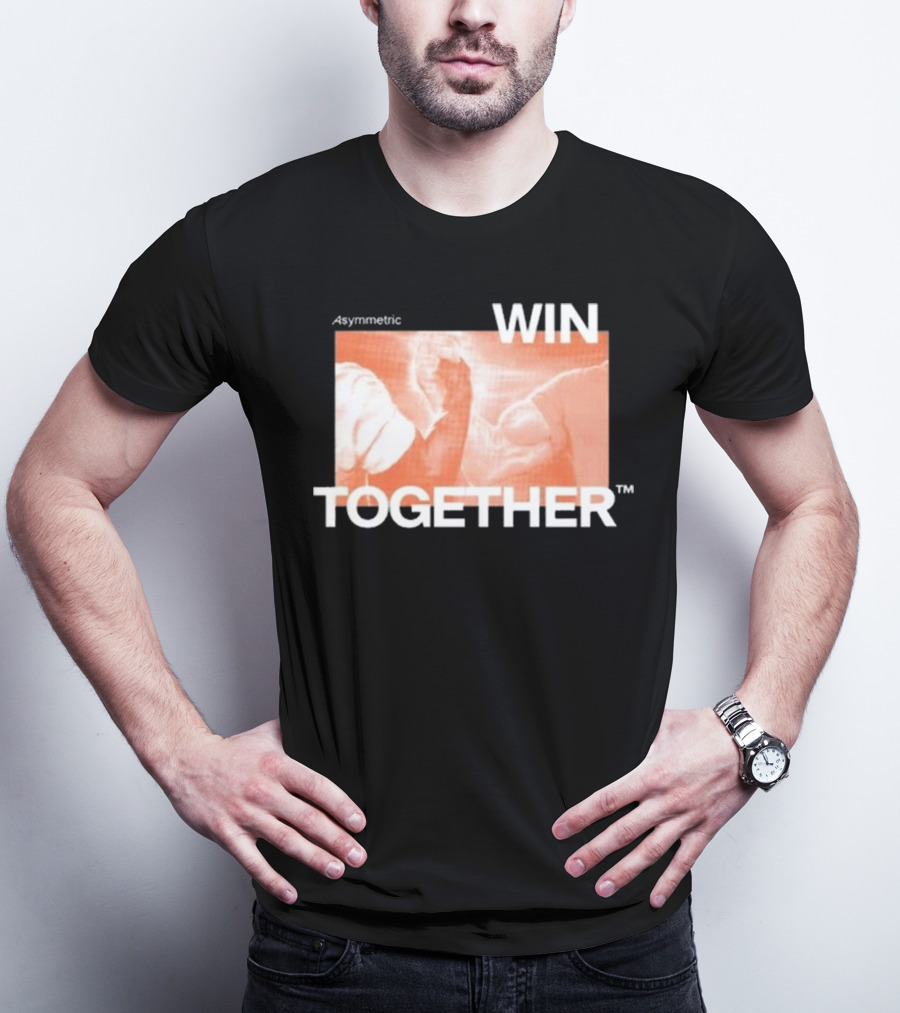 Asymmetric Win Together Iconic Handshake Unity T-Shirt