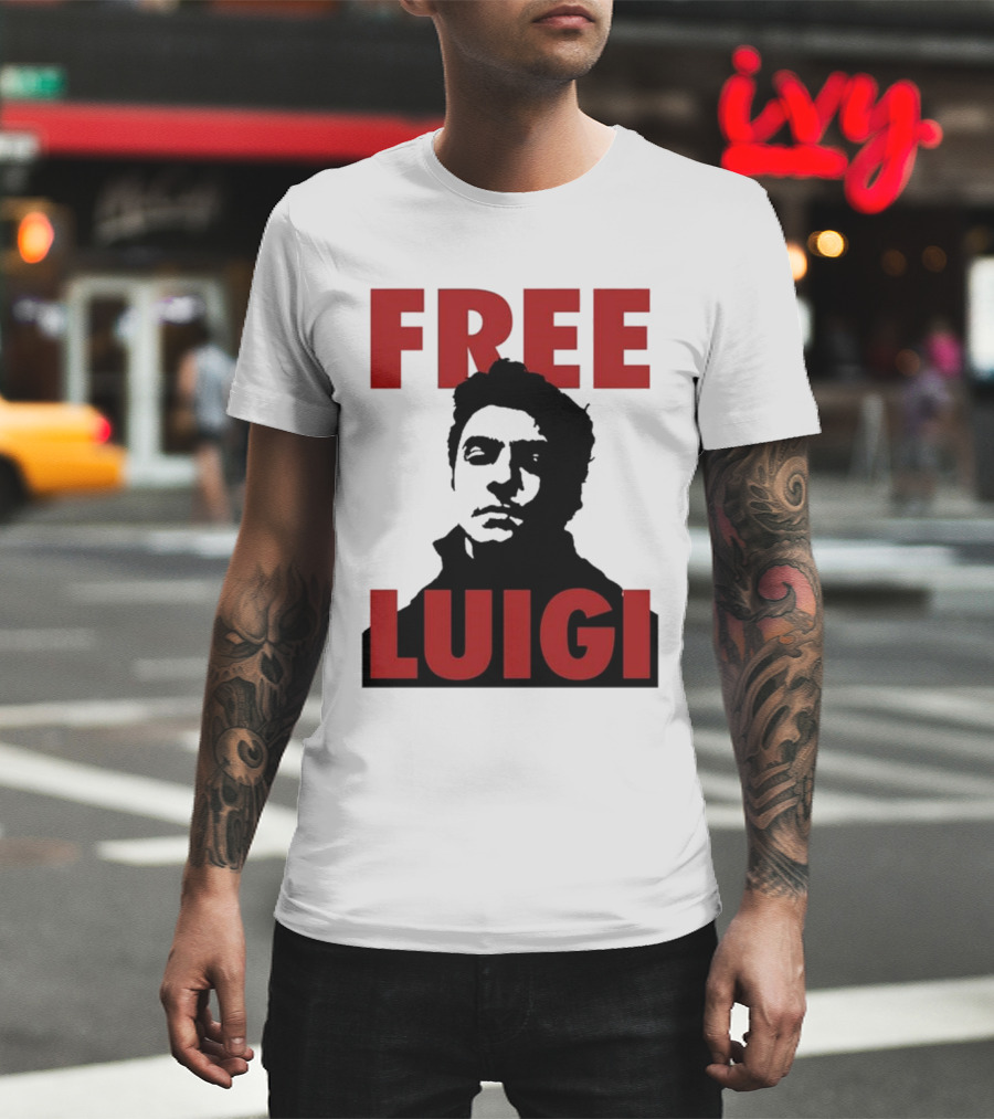 Free Luigi Mangione Bold Statement Iconic T-Shirt