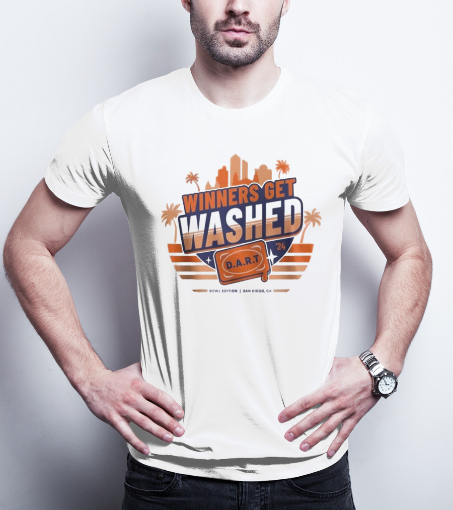 Winners Get Washed D.A.R.T Bowl Edition San Diego CA T-Shirt