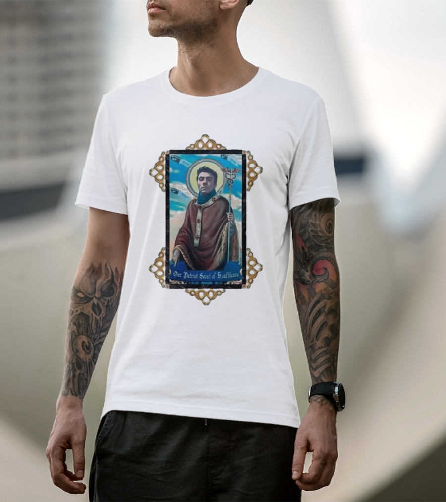 Toy De Jour Luigi Mangione Our Patriot Saint Of Healthcare Framed Image T-Shirt