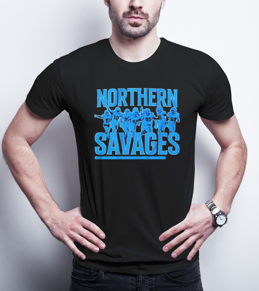 Northern Savages Detroit Lions Football Team Spirit T-Shirt