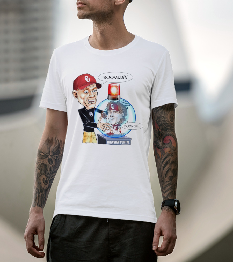 Coach Oklahoma Sooners Boomer Sooner Transfer Portal Jackson Arnold T-Shirt