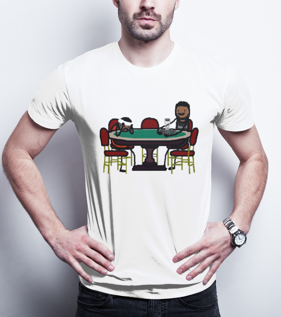 Giannis Antetokounmpo Milwaukee Bucks Poker Table Scene T-Shirt