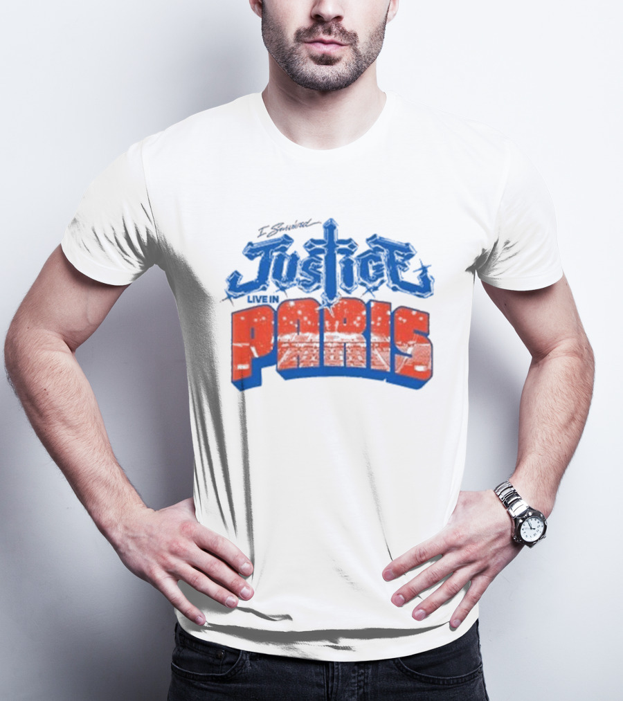 I Survived Justice Live In Paris T-Shirt