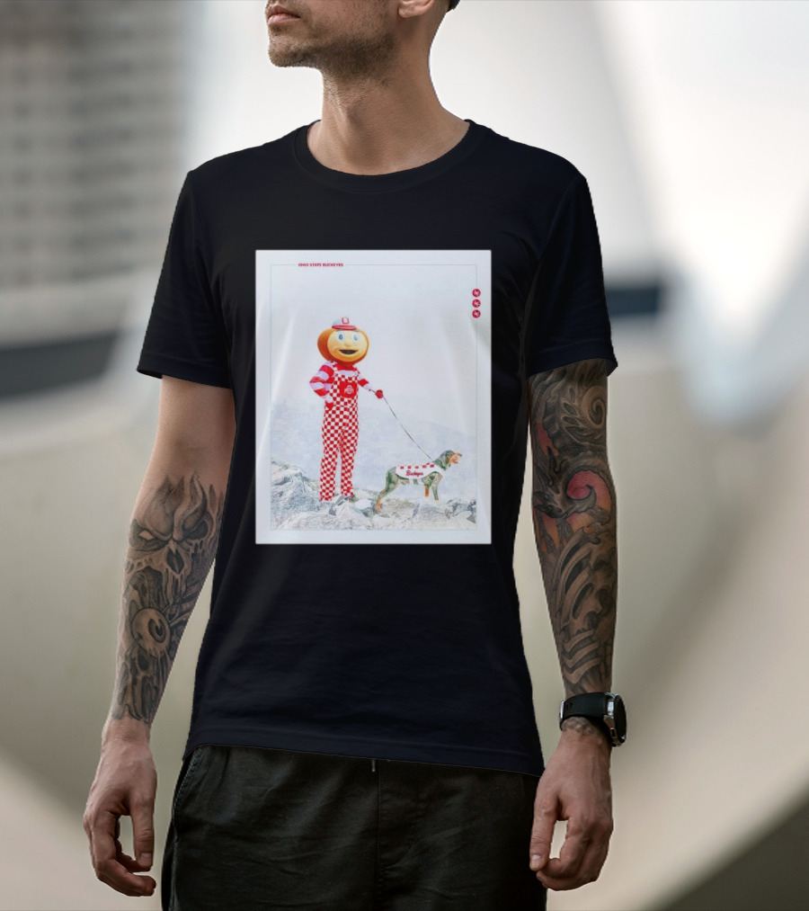 Ohio State Buckeyes Brutus Leads Smokey Over Tennessee Vols Victory T-Shirt