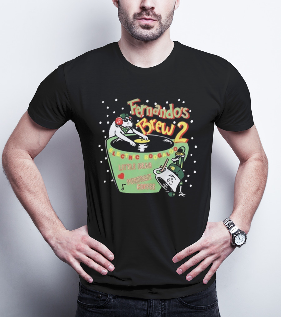 Fernando's Brew 2 Electric Boogaloo Little Bear Portrait Coffee T-Shirt