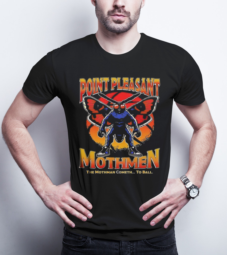 Point Pleasant Mothmen The Mothman Cometh To Ball T-Shirt