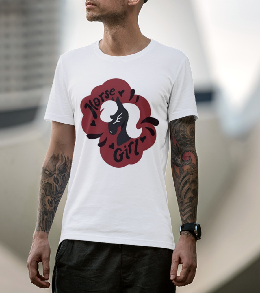 Norse Girl Horse Girl Sharkrobot T-Shirt