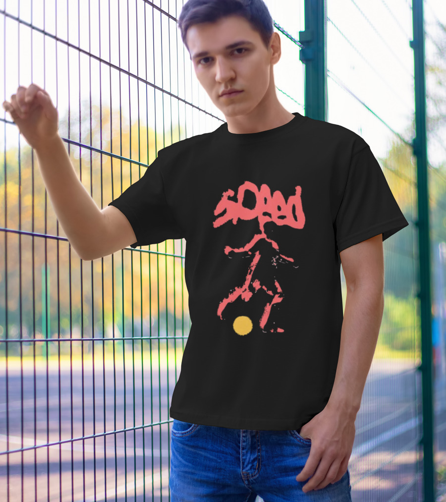 IShowSpeed Soccer Silhouette With Ball Warp T-Shirt