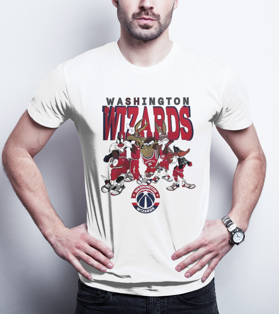 Washington Wizards NBA Basketball Looney Tunes Characters T-Shirt