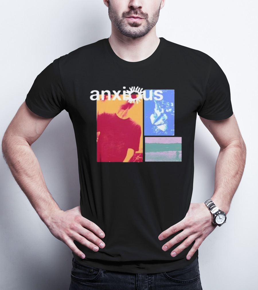 Anxious Red Blue Purple Collage T-Shirt