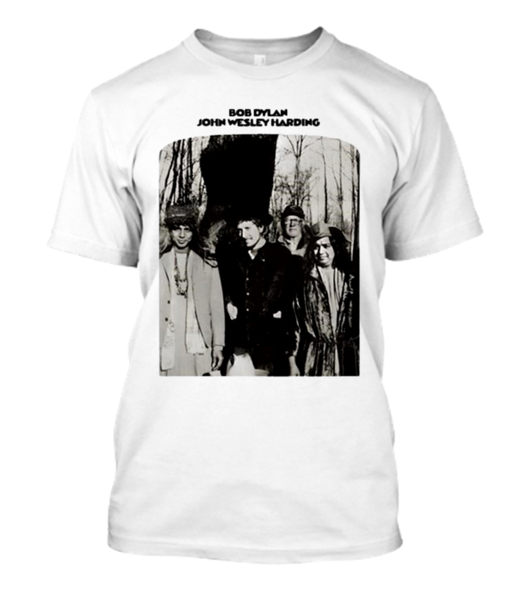 Bob Dylan John Wesley Harding Album Cover Image T-Shirt