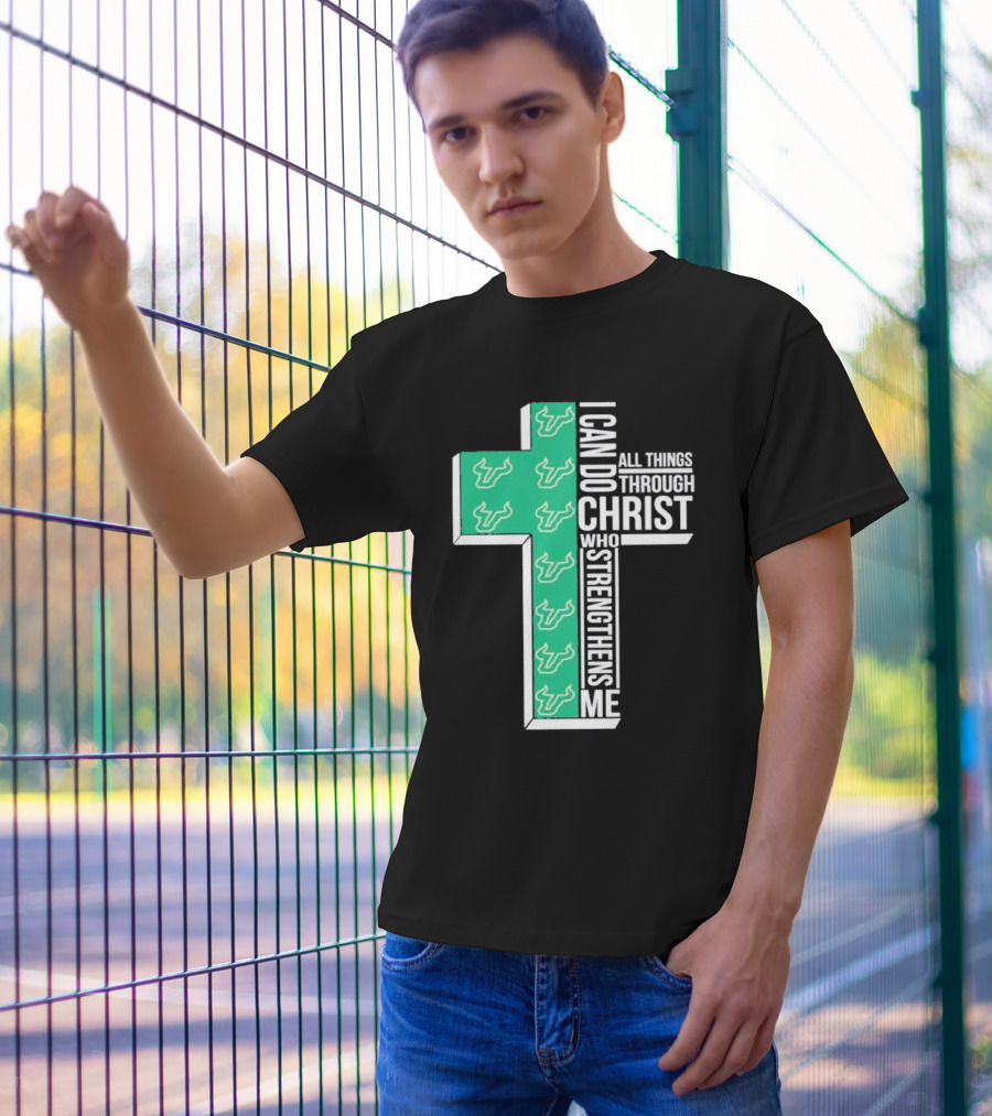 South Florida Bulls Christian Faith Empowerment With Cross T-Shirt