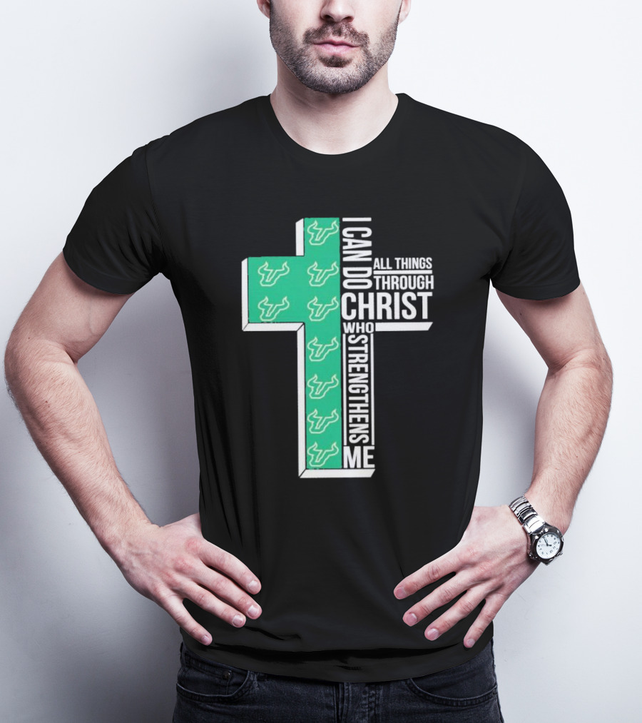 South Florida Bulls Christian Faith Empowerment With Cross T-Shirt