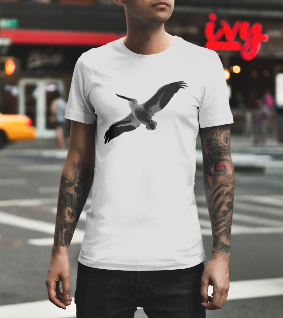 Staff Somewhere On The Northside Black And White Pelican T-Shirt