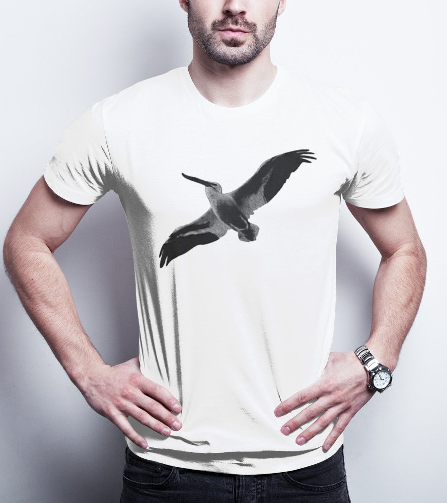Staff Somewhere On The Northside Black And White Pelican T-Shirt