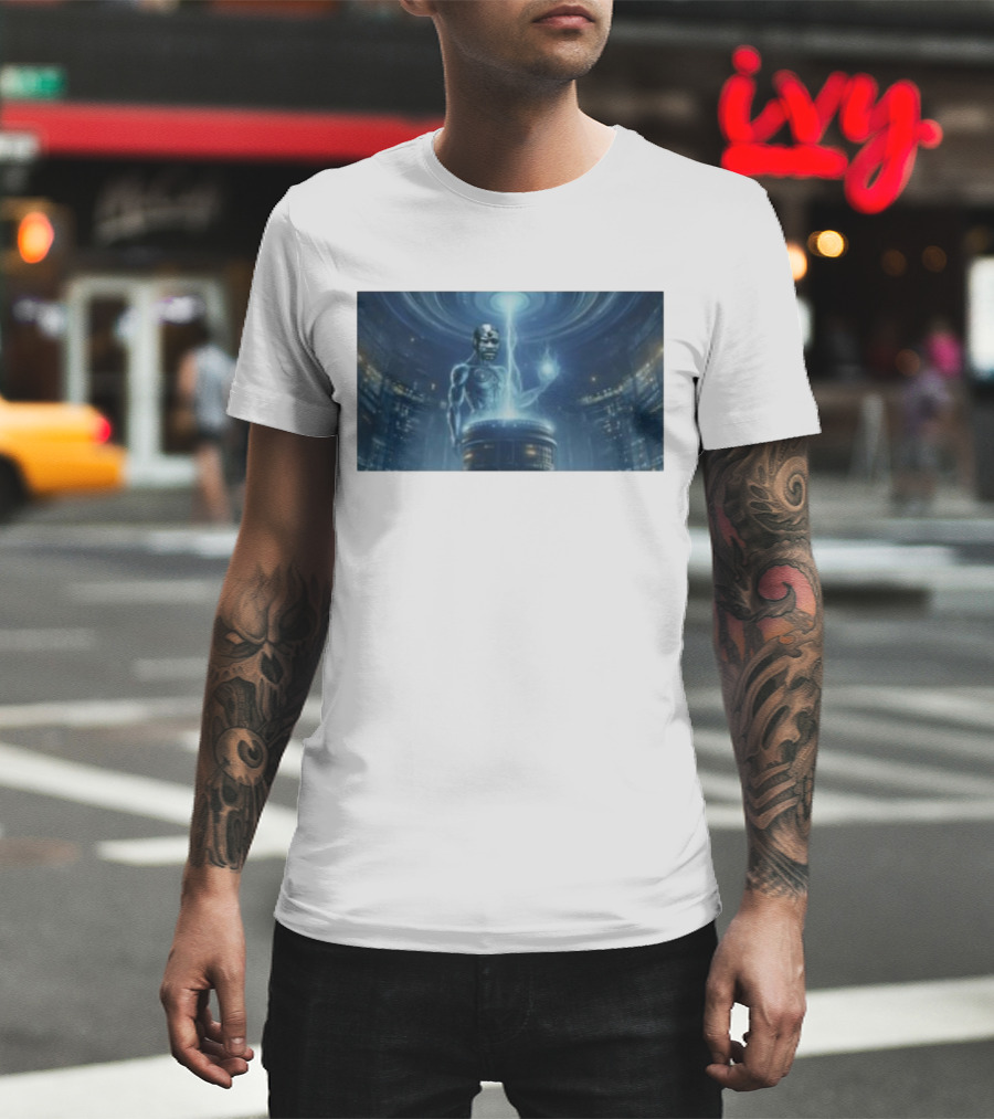 0Xerrl George Droyd Reactor Cybernetic Energy Power Core T-Shirt