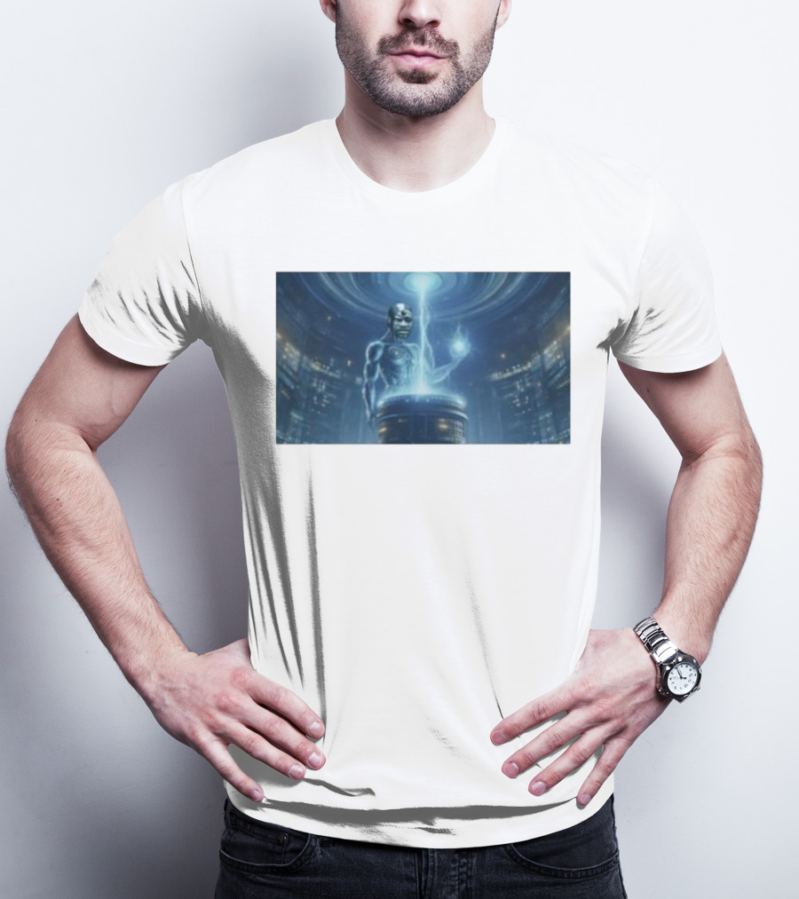 0Xerrl George Droyd Reactor Cybernetic Energy Power Core T-Shirt