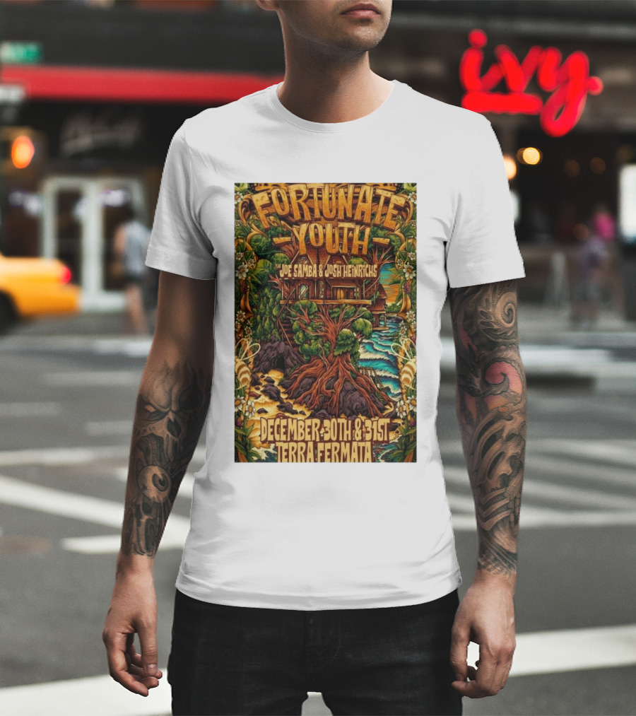 Fortunate Youth With Joe Samba And Josh Heinrichs At Terra Fermata December 30th And 31st T-Shirt