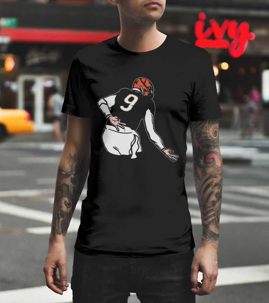 Joe Griddy Joe Burrow Number 9 Cincinnati Bengals Football T-Shirt