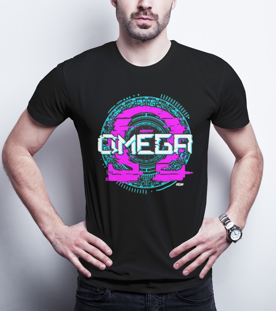 Kenny Omega AEW Retro Circuit Design Triblend T-Shirt
