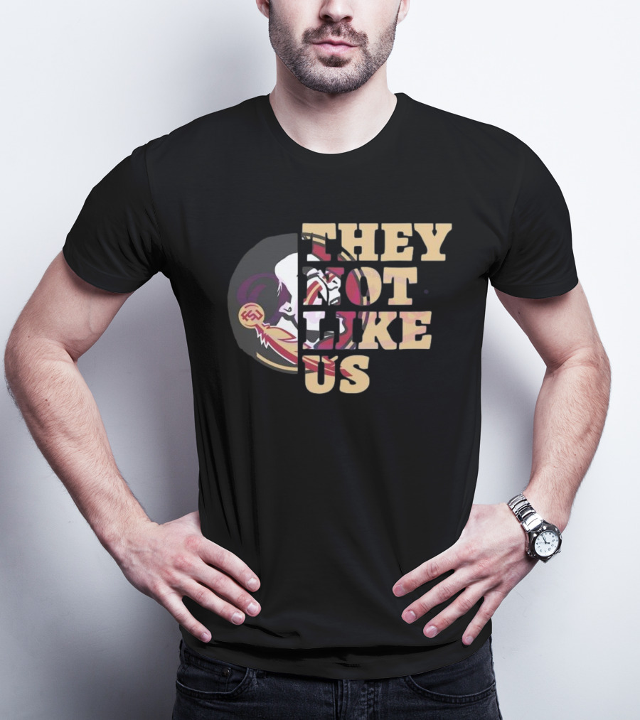 They Not Like Us Florida State Seminoles 2025 Football T-Shirt