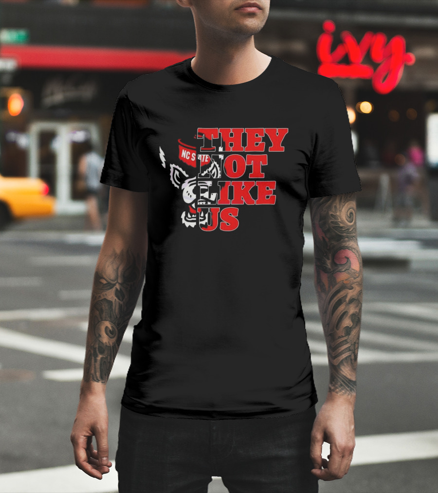 They Not Like Us NC State Wolfpack Football 2025 T-Shirt