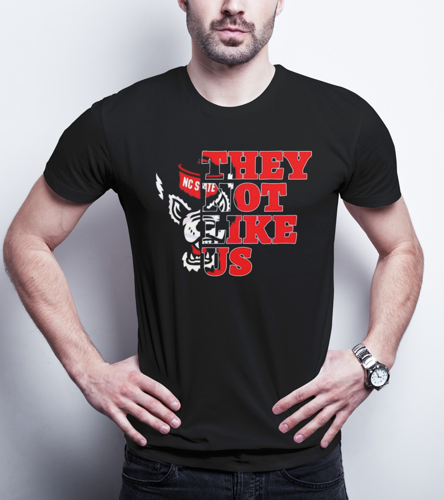 They Not Like Us NC State Wolfpack Football 2025 T-Shirt