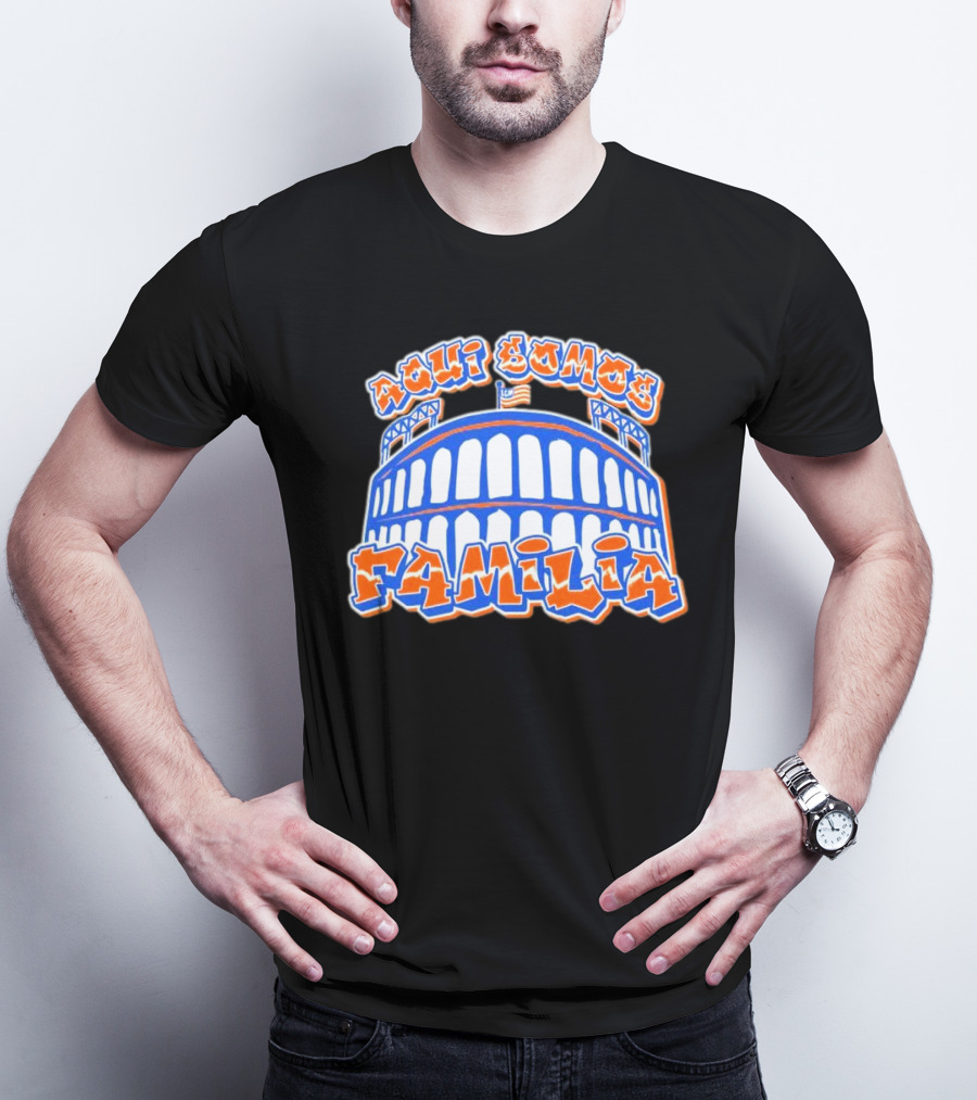 Aqui Somos Familia Citifield New York Mets T-Shirt
