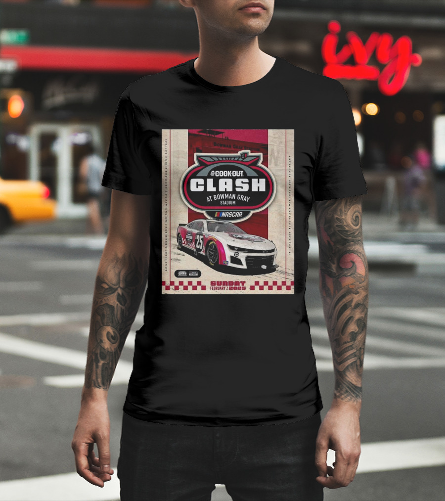 Cook Out Clash NASCAR February 2 2025 Bowman Gray Stadium Winston-Salem North Carolina T-Shirt