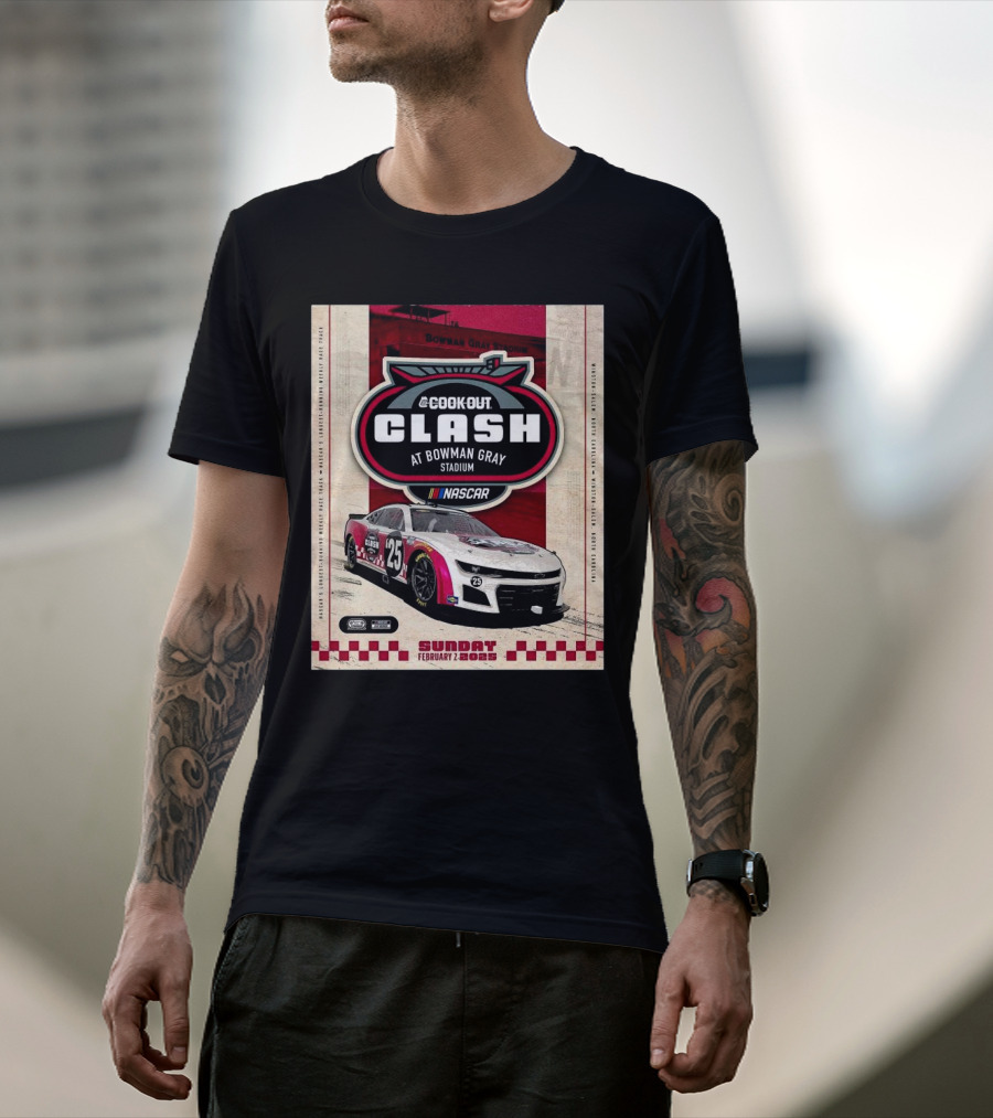 Cook Out Clash NASCAR February 2 2025 Bowman Gray Stadium Winston-Salem North Carolina T-Shirt